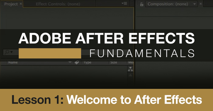 After Effects Fundamentals Lesson 1: Welcome to AE - The Beat: A Blog ...