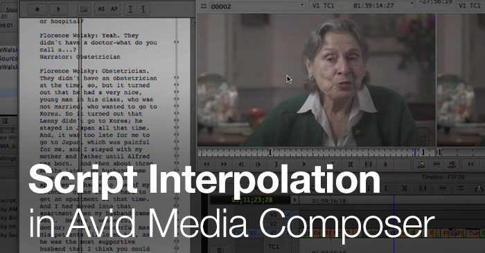 Script Interpolation in Avid Media Composer - The Beat: A Blog by ...
