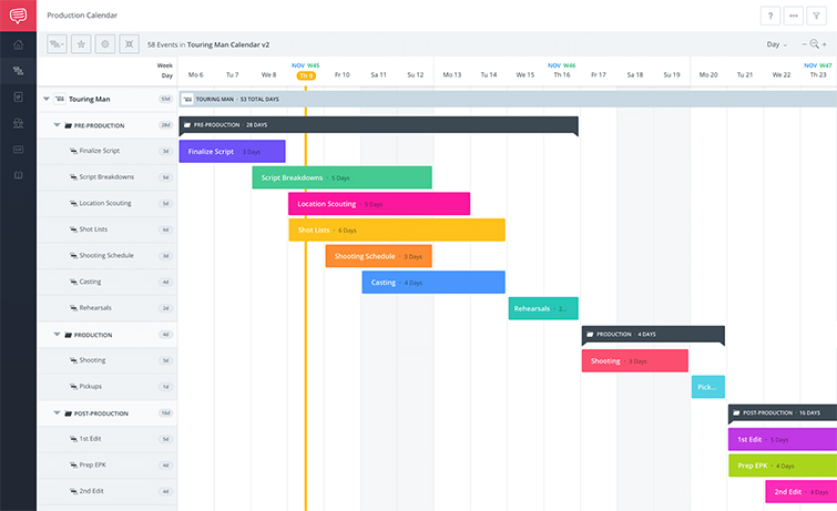 Introducing Digital Production Calendars for Video Professionals