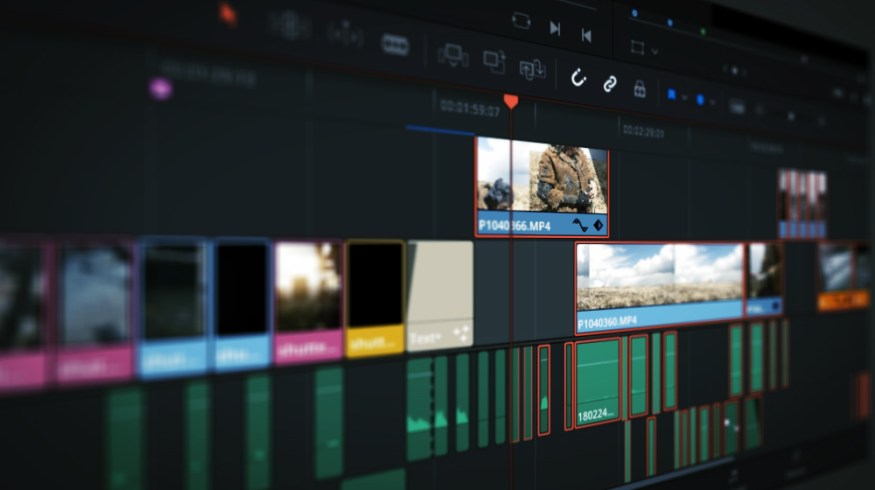 Using the Track Select Forward Tool in DaVinci Resolve 15