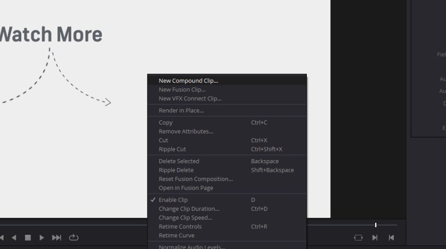 Using Compound Clips in DaVinci Resolve 12